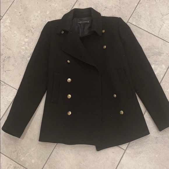 Zara | Jackets & Coats | Zara Black Coat | Poshmark